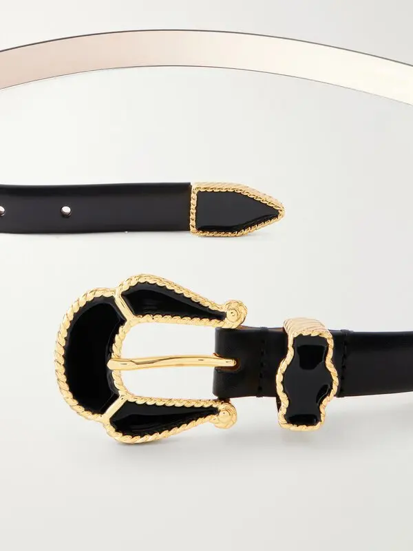 DEHANCHE Santo Enamel Leather Belt