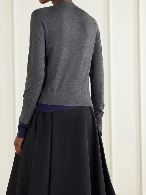 Acne Studios Argyle Silk, Wool And Cashmere-blend Cardigan