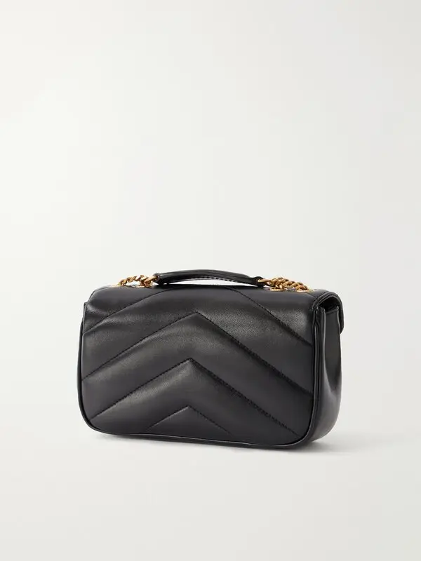 Saint Laurent Loulou Mini Matelassé Leather Shoulder Bag