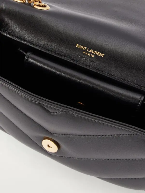 Saint Laurent Loulou Mini Matelassé Leather Shoulder Bag