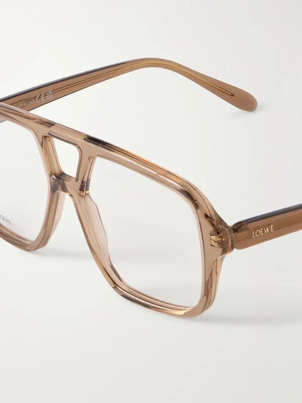 Loewe Slim Aviator-style Acetate Glasses