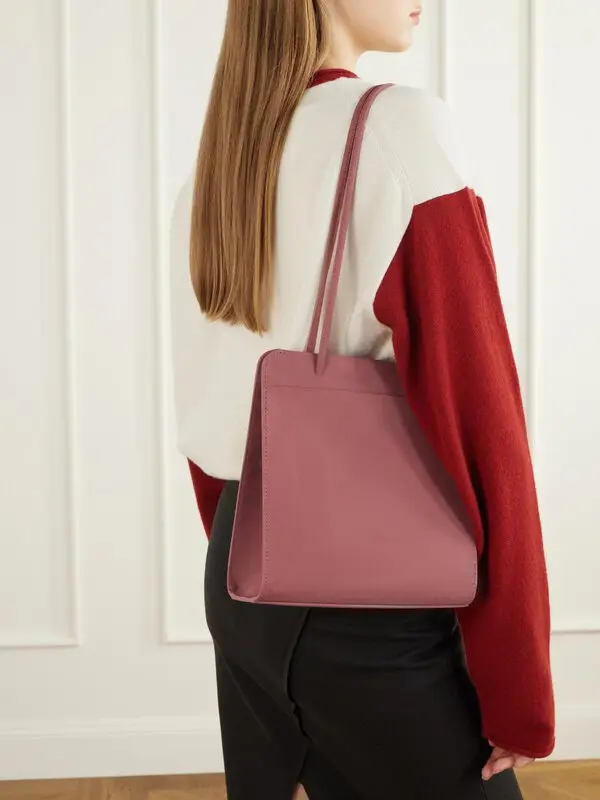 FANE Lisse Suede Tote - Red
