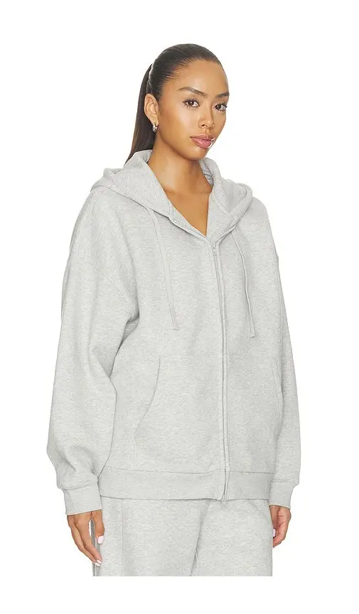 WELLBEING + BEINGWELL Murphy Oversized Full Zip Hoodie In . Also - Grey