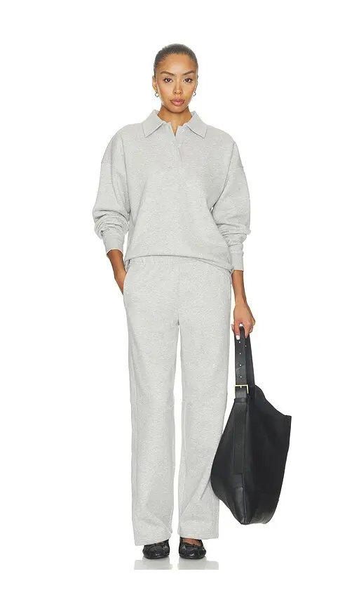 WELLBEING + BEINGWELL Caspian Fleece Polo In . Also