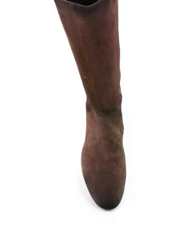 ALEXANDER HOTTO Suede Side-zip Boots