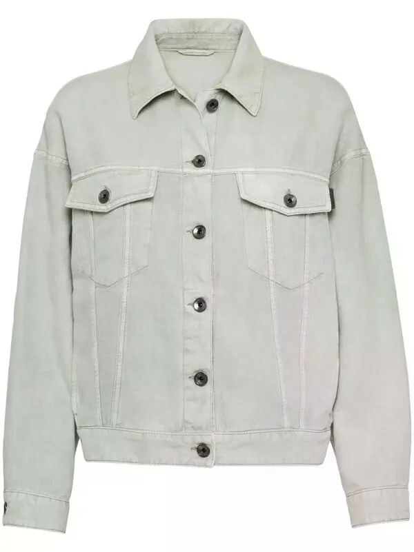 Brunello Cucinelli Monili-detail Denim Shirt Jacket