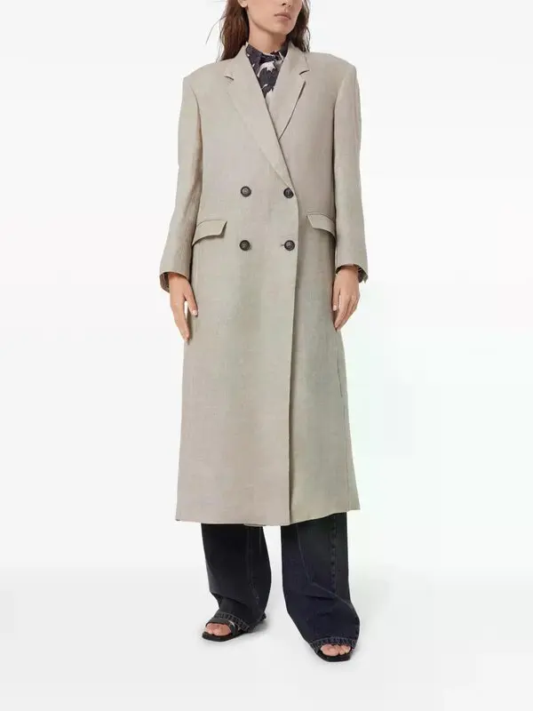 Brunello Cucinelli Double-breasted Linen Coat