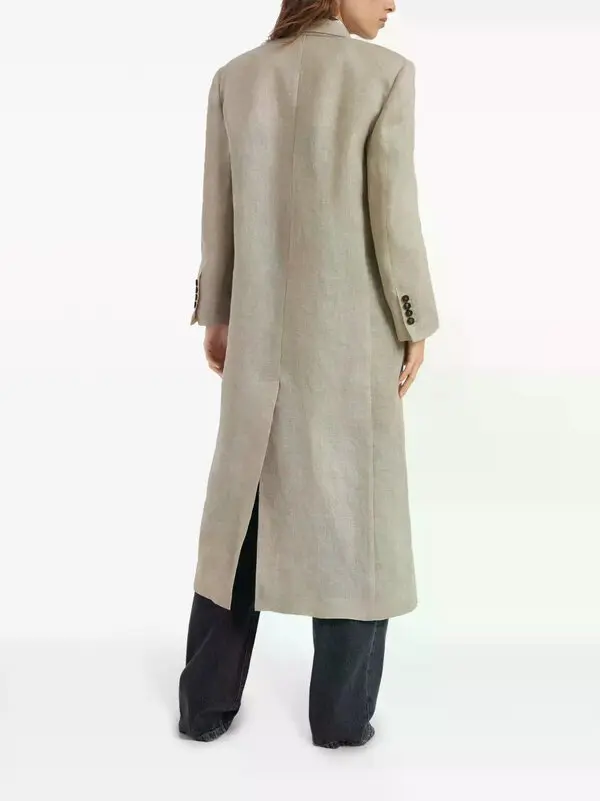 Brunello Cucinelli Double-breasted Linen Coat