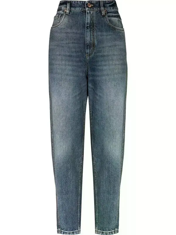 Brunello Cucinelli Mid-rise Tapered Jeans
