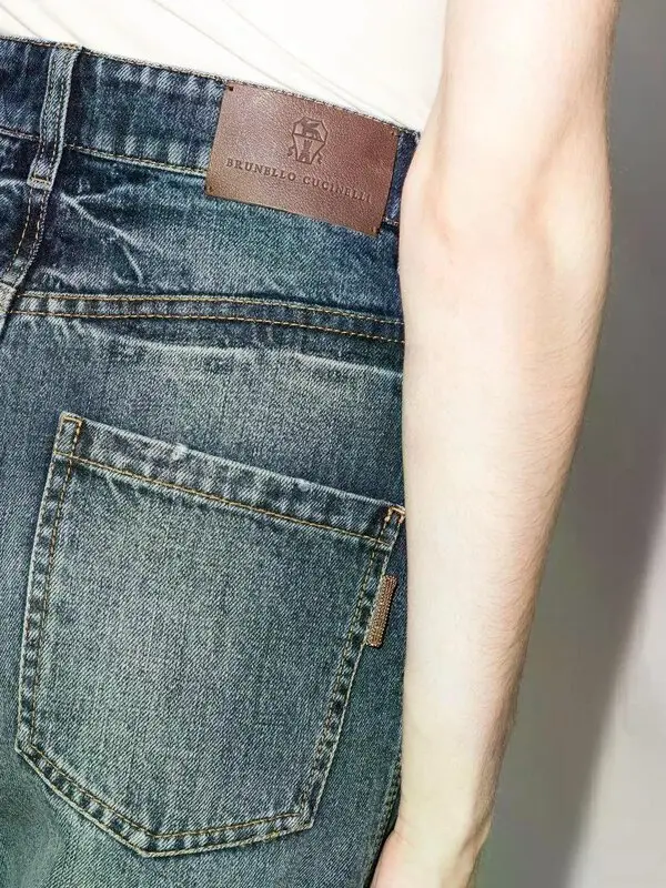 Brunello Cucinelli Mid-rise Tapered Jeans