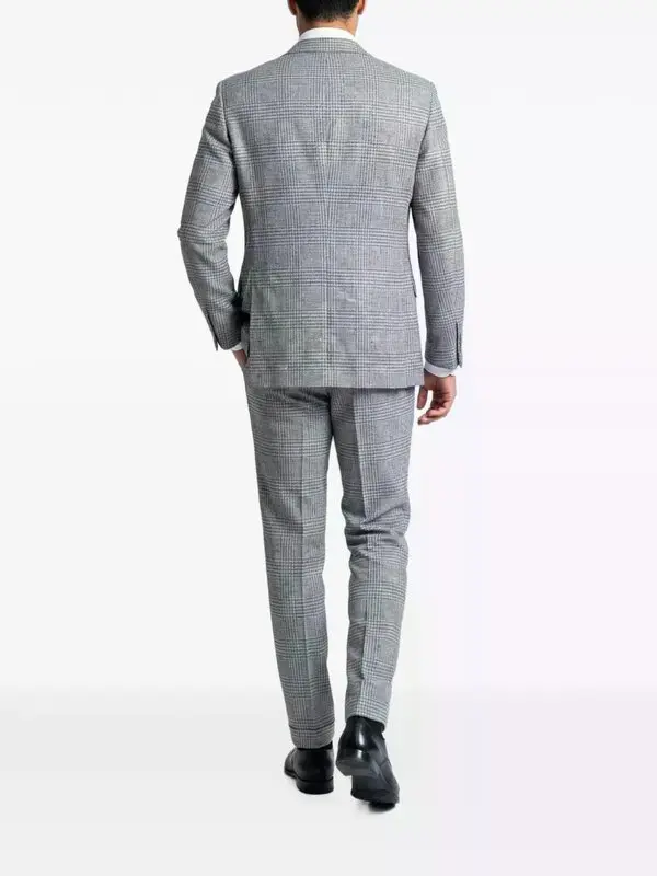 Brunello Cucinelli Checked Wool-blend Suit