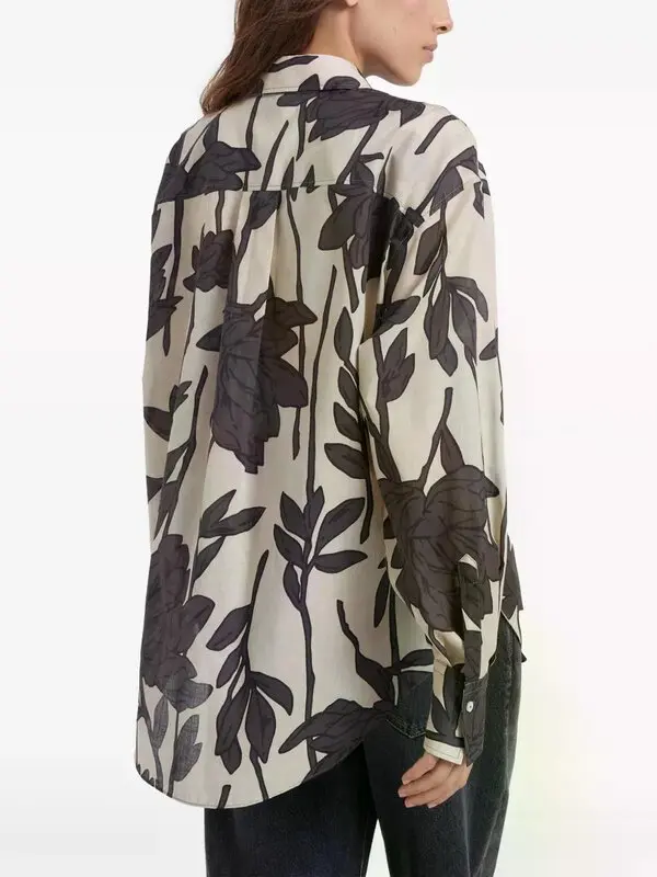 Brunello Cucinelli Floral-print Cotton Shirt