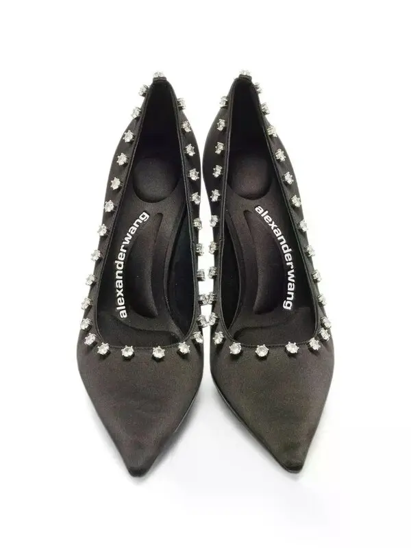 ALEXANDER WANG Delphine Crystal-embellished Pumps