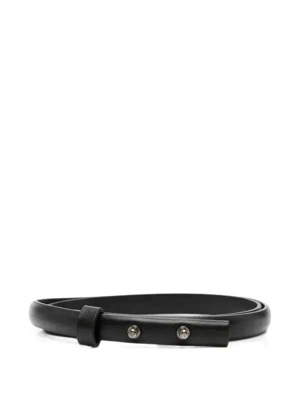 Lorena Antoniazzi Stud-fastening Leather Belt - Black