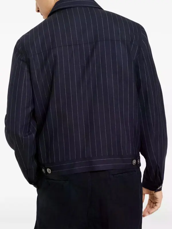 Brunello Cucinelli Striped Virgin-wool Jacket