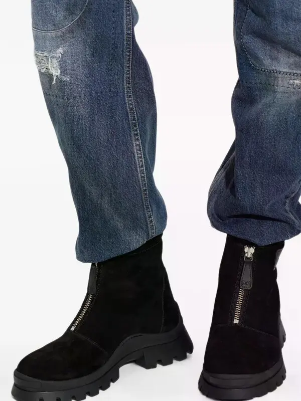Dsquared2 Zip-front Leather Ankle Boots