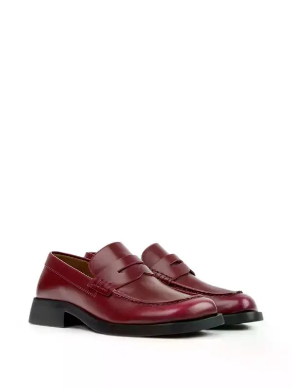 Camper Donna Leather Square-toe Loafers