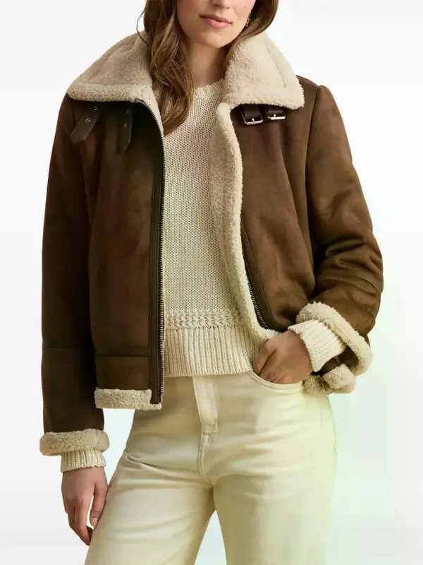 Ralph Lauren Buckle-trim Faux-suede Jacket