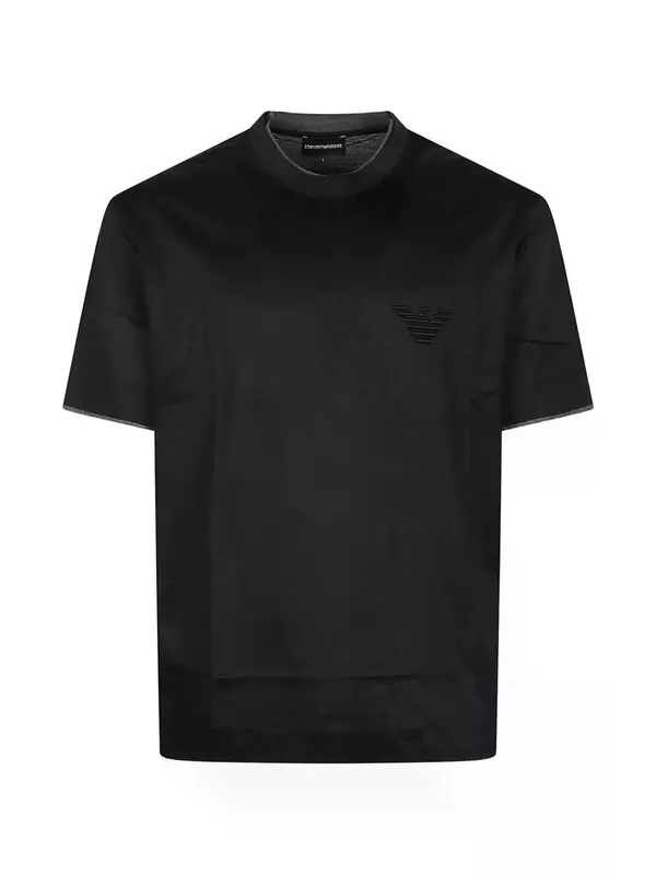 Emporio Armani Logo-patch Crew-neck T-shirt