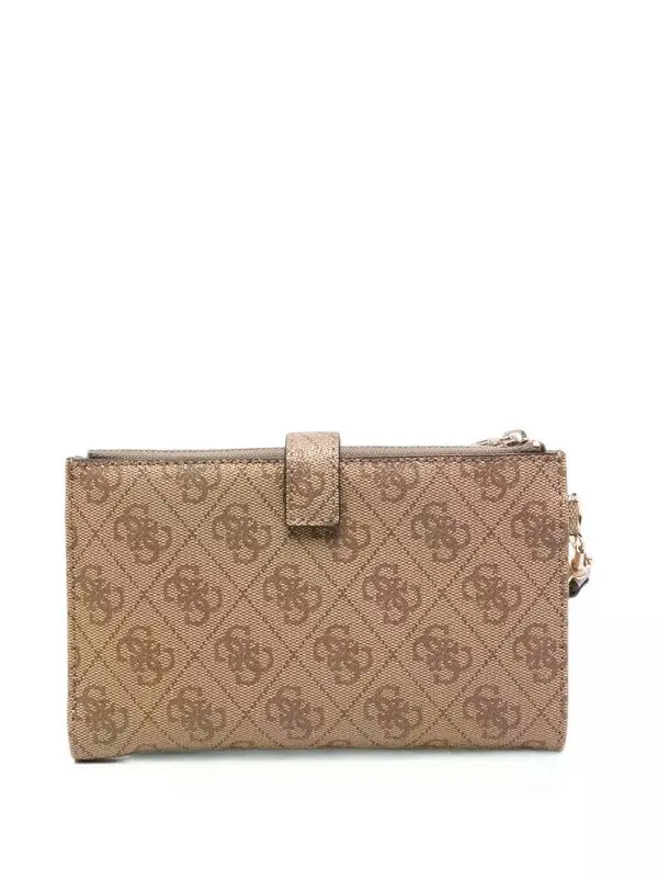 Guess Monogram-print Wristlet Wallet