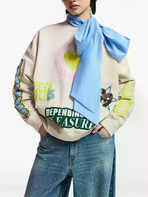 Essentiel Antwerp Kampus Sequin-embellished Sweatshirt