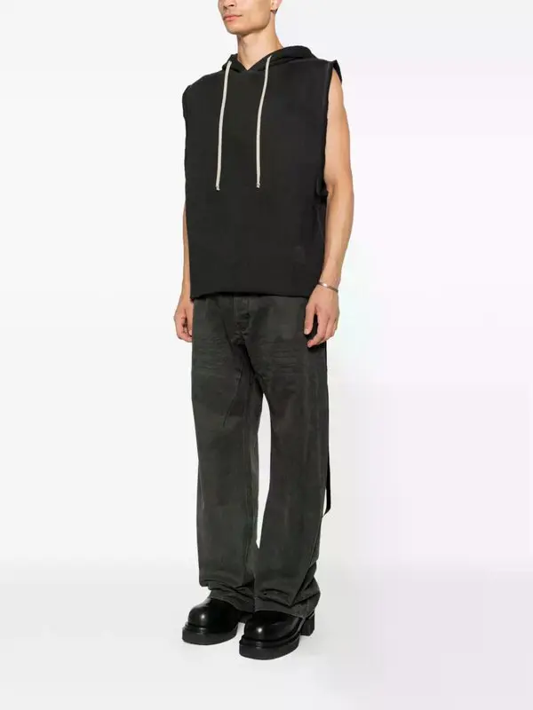 Rick Owens Sleeveless Drawstring Hoodie