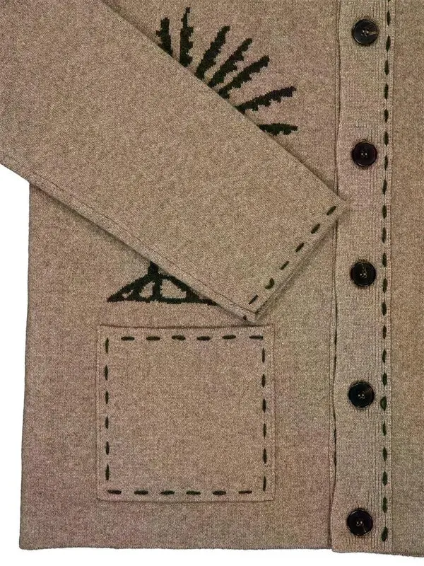 BAZISZT Seeker Intarsia-knit Cashmere Cardigan