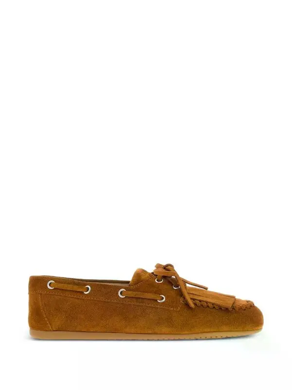 Miu Miu Suede Fringed Loafers