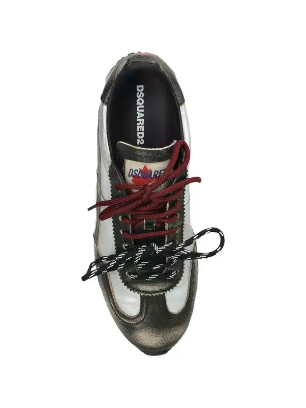 Dsquared2 Dc-642 Metallic-effect Panelled Sneakers