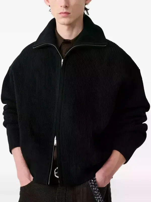 Studio Nicholson Ribbed-knit Cardigan