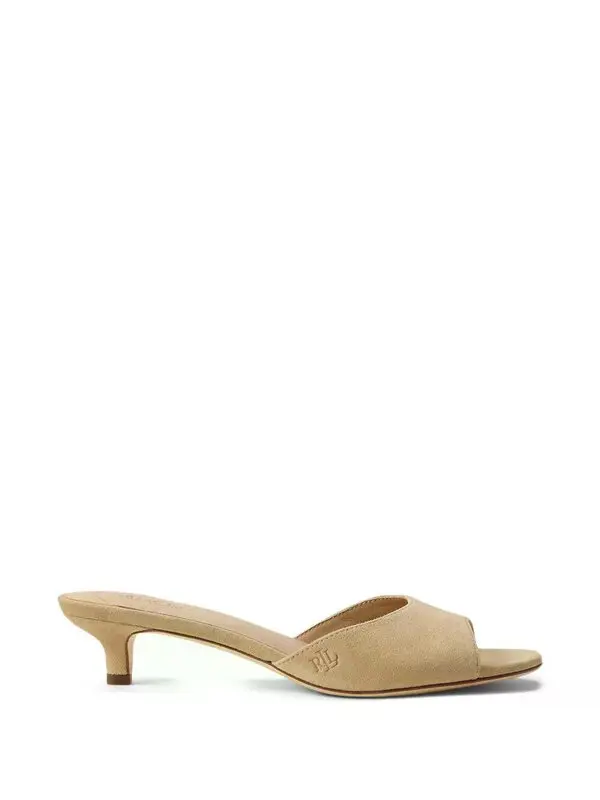 Ralph Lauren Francesca Suede Sandals - Neutrals