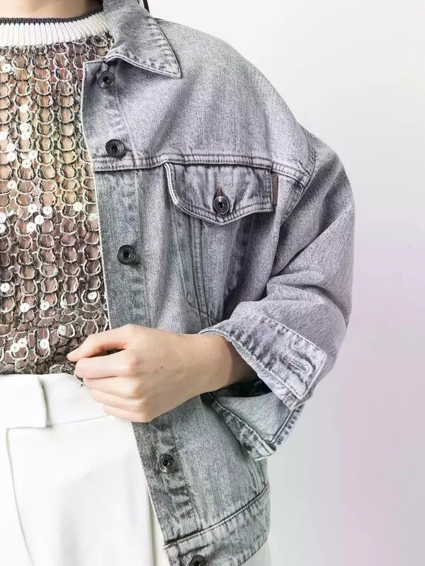 Brunello Cucinelli Oversized Denim Jacket