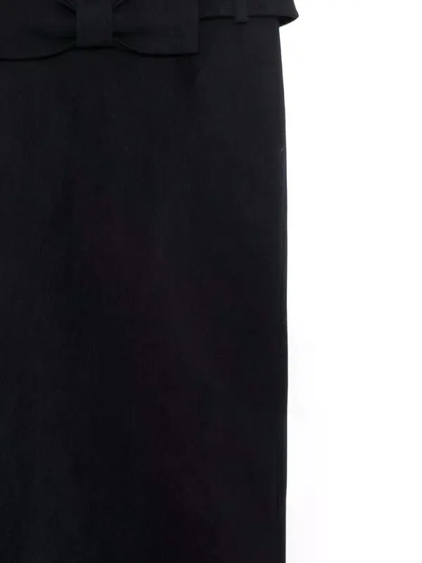 SHUSHU/TONG Bow-trimmed Straight Midi Skirt