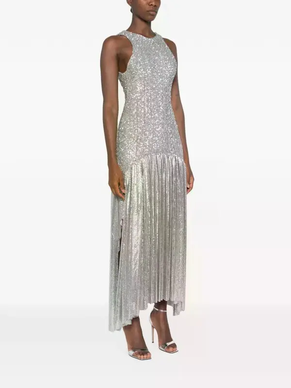 Rabanne Sequin-embellished Chainmail Asymmetric Dress