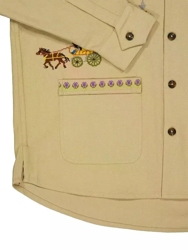 BAZISZT Tusken Embroidered Cotton Overshirt