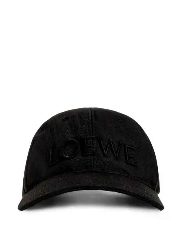 Loewe Embroidered Logo Baseball Cap - Black