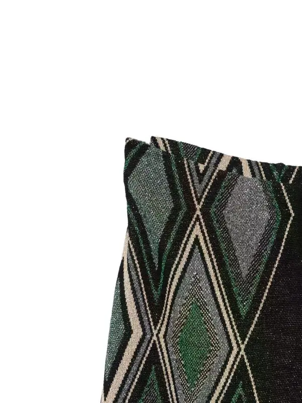 CIRCUS HOTEL Argyle-pattern Palazzo Pants