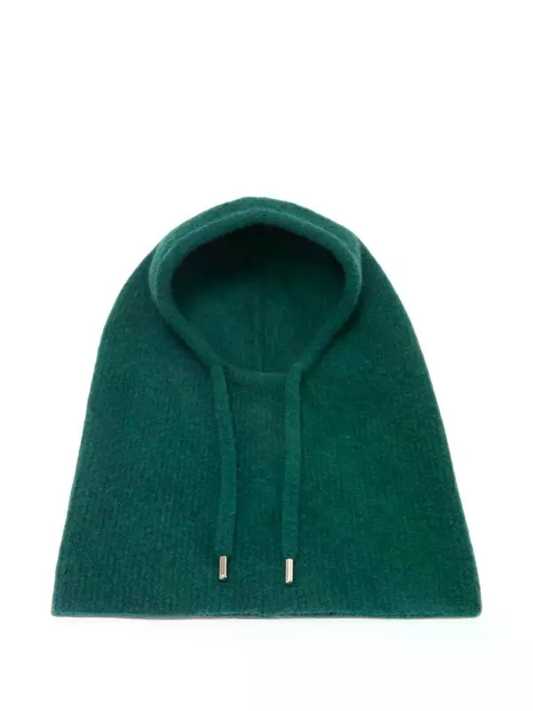 Maje Yak Blend Balaclava - Green