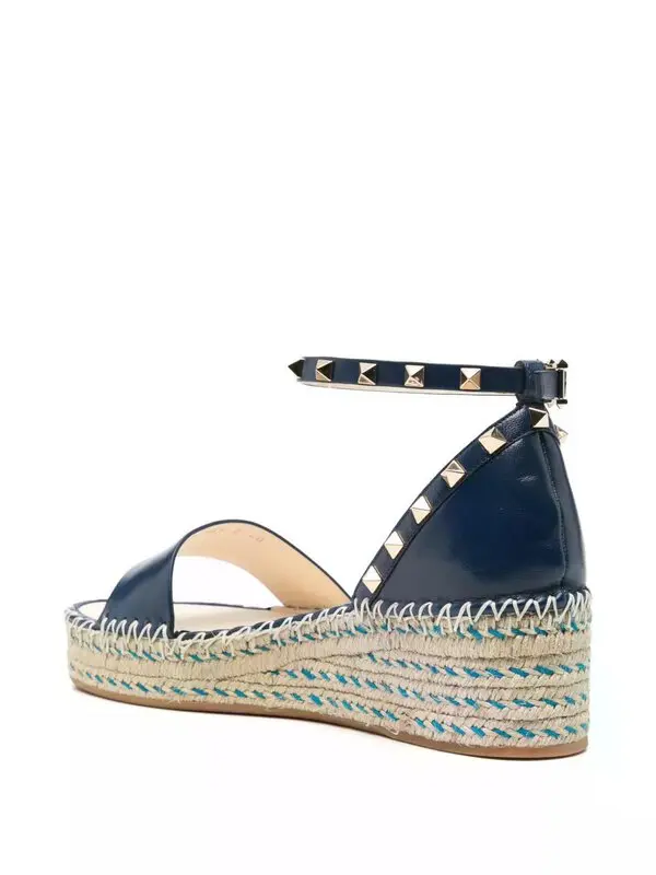 Valentino Garavani Rockstud Flatform Espadrilles