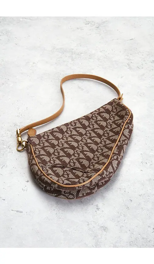 FWRD RENEW Dior Diorissimo Pochette Saddle Bag