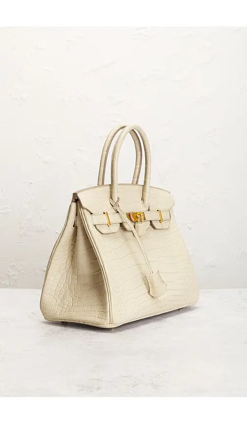 FWRD RENEW Hermes Matte Alligator Birkin 30 Handbag