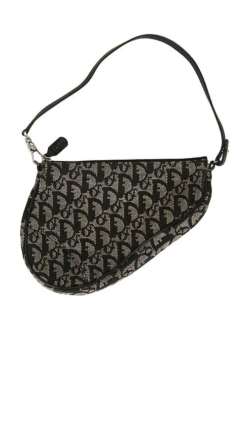 FWRD RENEW Dior Diorissimo Pochette Saddle Bag In & Grey