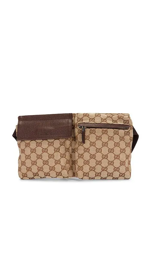FWRD RENEW Gucci Double Pocket Belt Bag