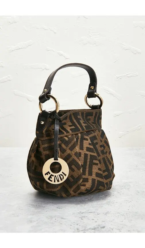 FWRD RENEW Fendi Zucca Mini Chef Hobo Bag