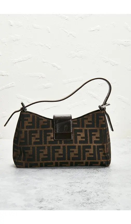 FWRD RENEW Fendi Zucca Shoulder Bag