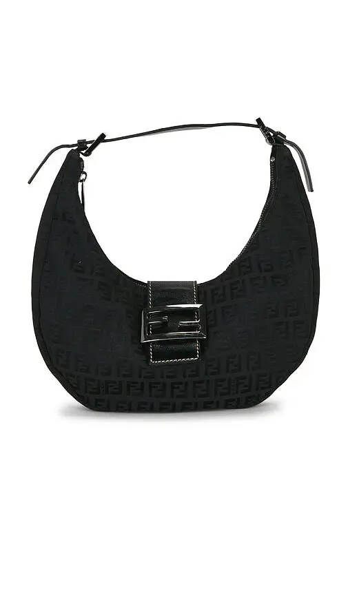 FWRD RENEW Fendi Zucchino Croissant Shoulder Bag