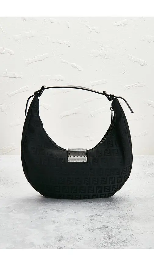 FWRD RENEW Fendi Zucchino Croissant Shoulder Bag