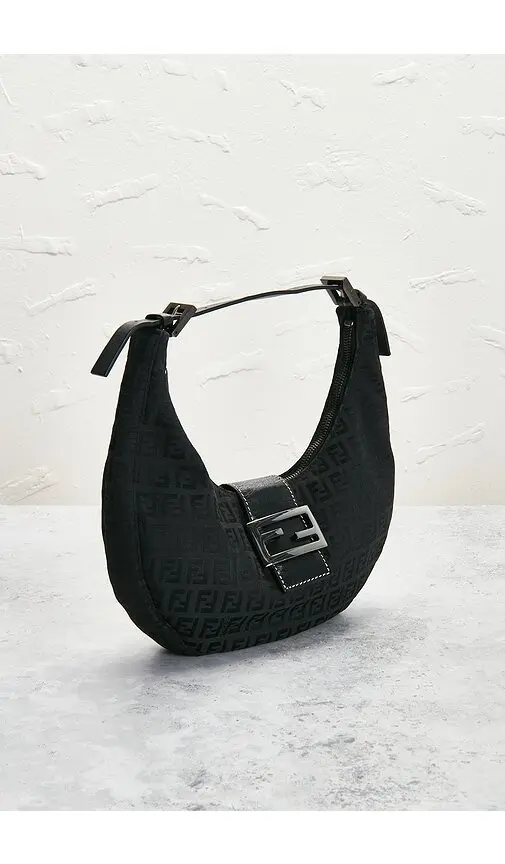 FWRD RENEW Fendi Zucchino Croissant Shoulder Bag