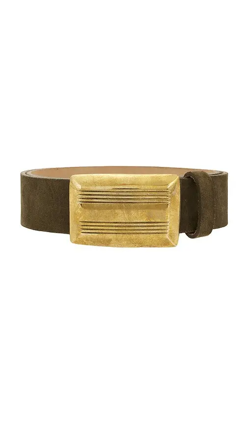 L'Agence Cebo Grooved Rectangular Belt In . Also