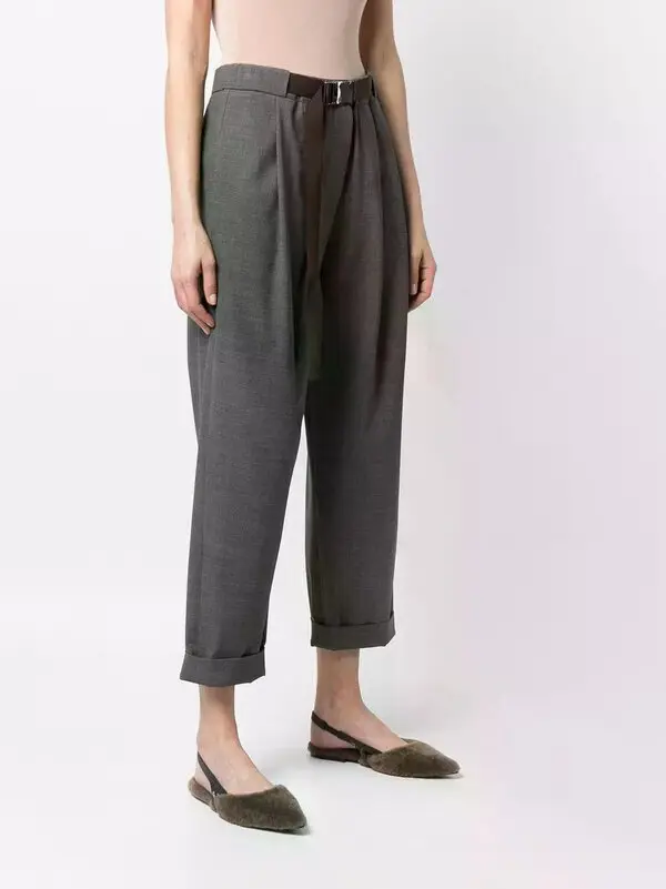 Brunello Cucinelli Cropped Straight-leg Trousers